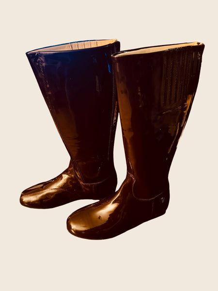 DG Colin Patent Brown Zipper Exercise – G.A. JOCKEY SHOP Inc.