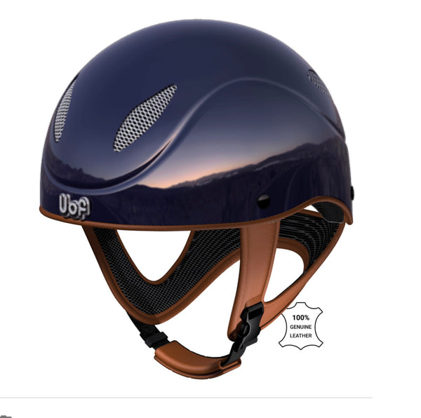 Uof Race Evo Custom Ordered Navy Blue Helmet – G.A. JOCKEY SHOP Inc.